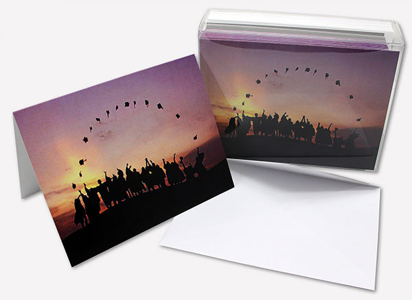 Sunset Graduation Cards - Blank Inside with Envelopes - Available in 1 ...